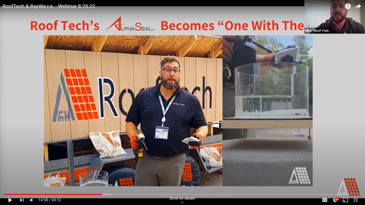 Clean PV Mounting for Solar Installers: Featuring AlphaSeal™ from Roof ...